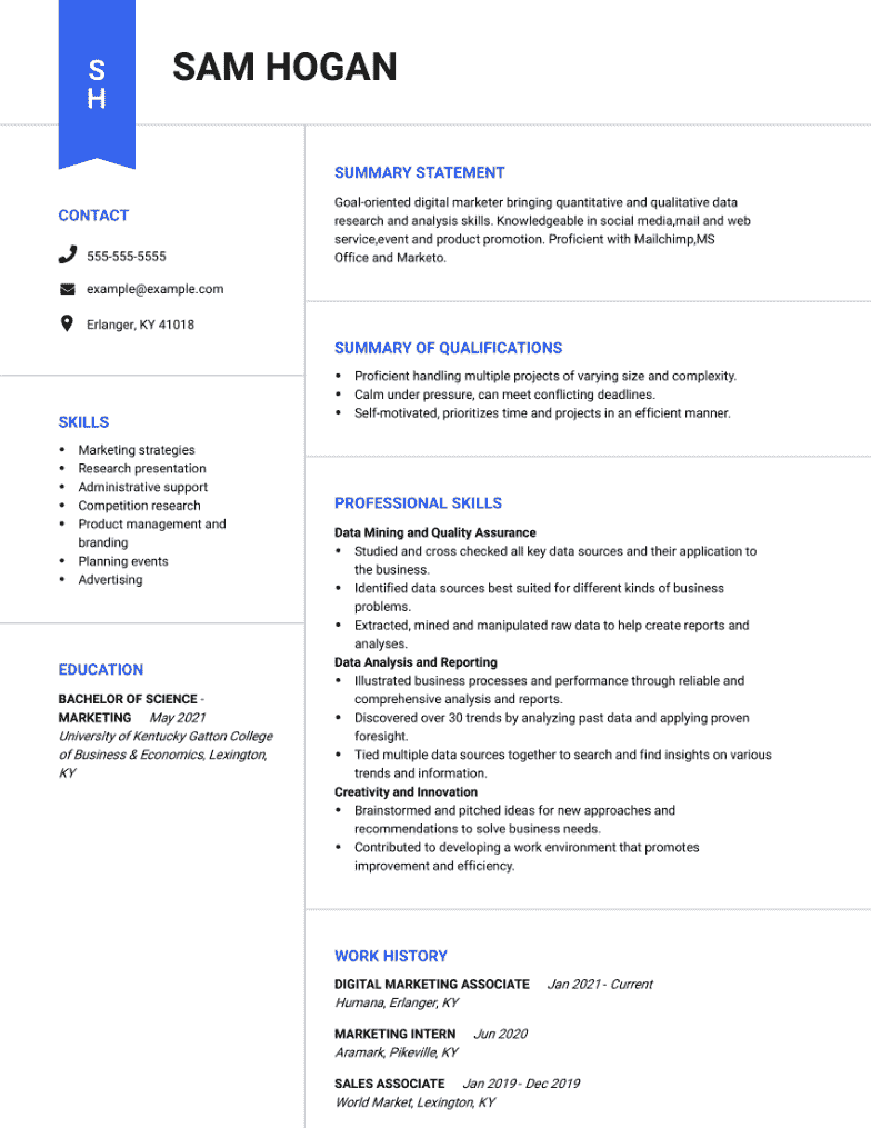 Digital Marketing CV Examples Writing Tips For 2023