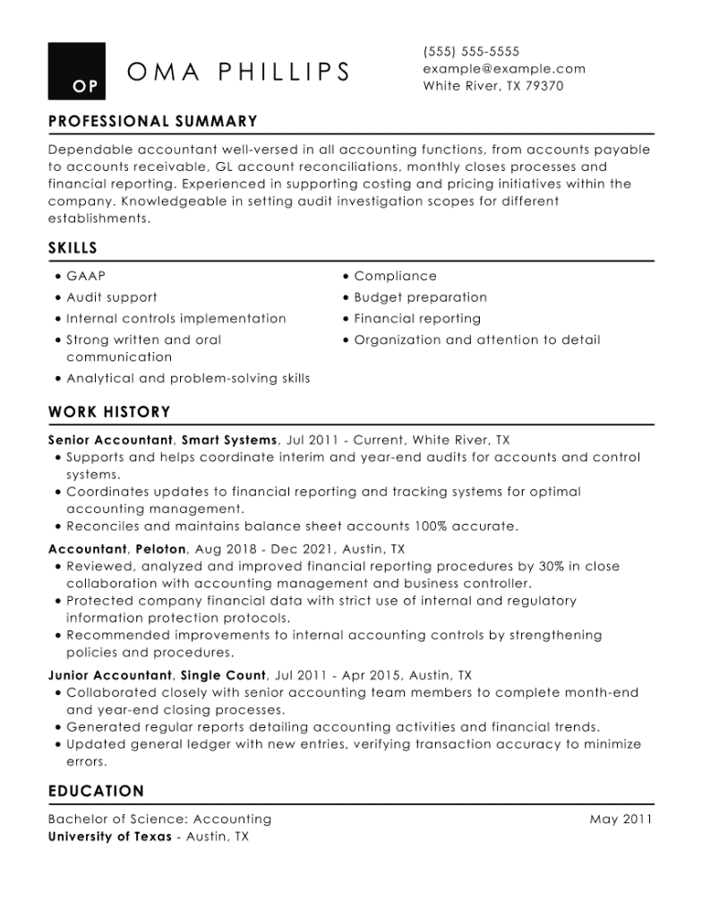 Accountant Cv