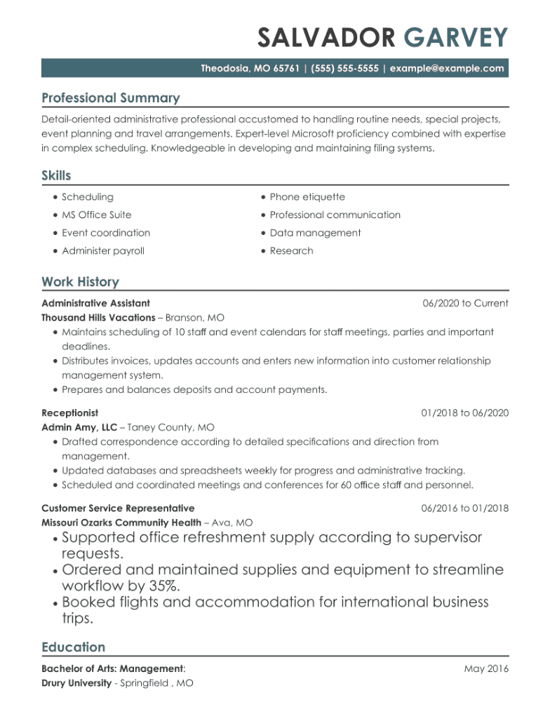 Administrative Assistant CV Examples & Tips for 2025 Administrative Assistant CV Examples & Tips for 2025